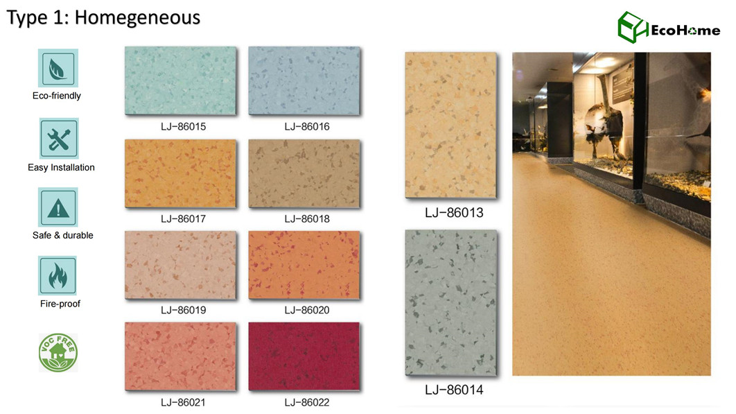 Homogeneous Vinyl Flooring Roll - Buy homogeneous vinyl flooring roll ...