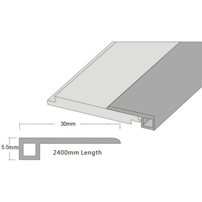 Flooring Trims endcap for Vinyl Flooring - Buy Flooring molding end cao ...