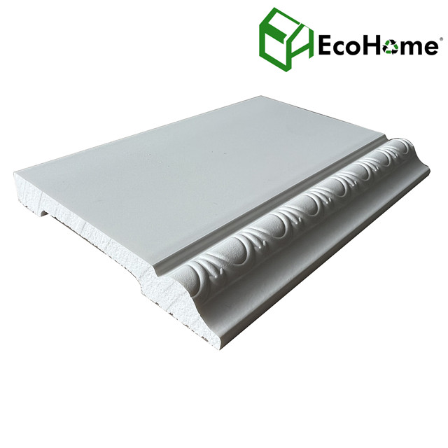 Polystyrene White Baseboard Moulding - Buy Wall Base Flooring Trim ...